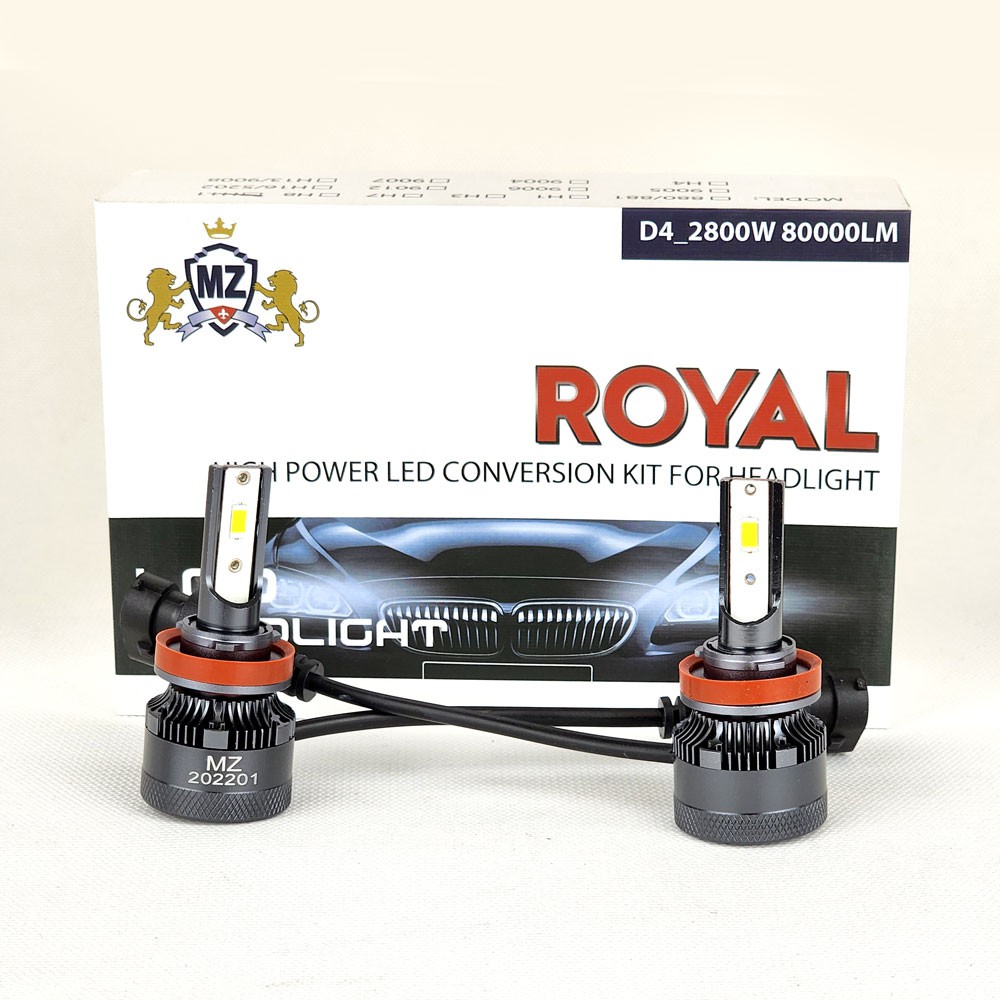 هدلایت خطی رویال مدل d4 پایه h11 - ویکاکالا